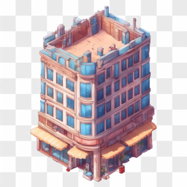 Scarica Edificio moderno stilizzato Cartoni animati Online - Creative ...