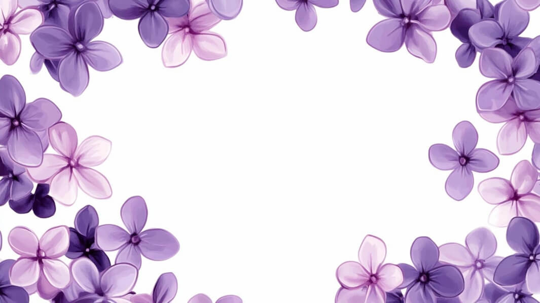 Descarga Diseño de Borde Floral en Púrpura y Lila Fondos En Línea ...