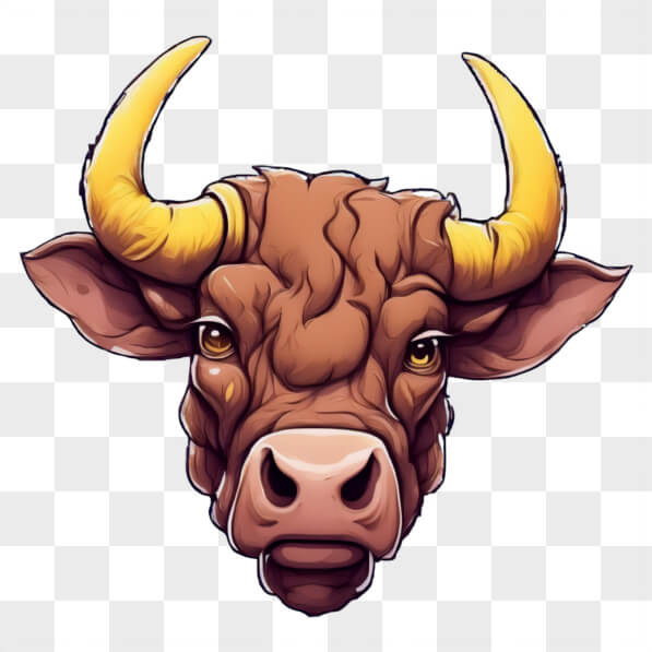 Descarga Ilustración estilizada de la cabeza de un toro Cartoons En ...