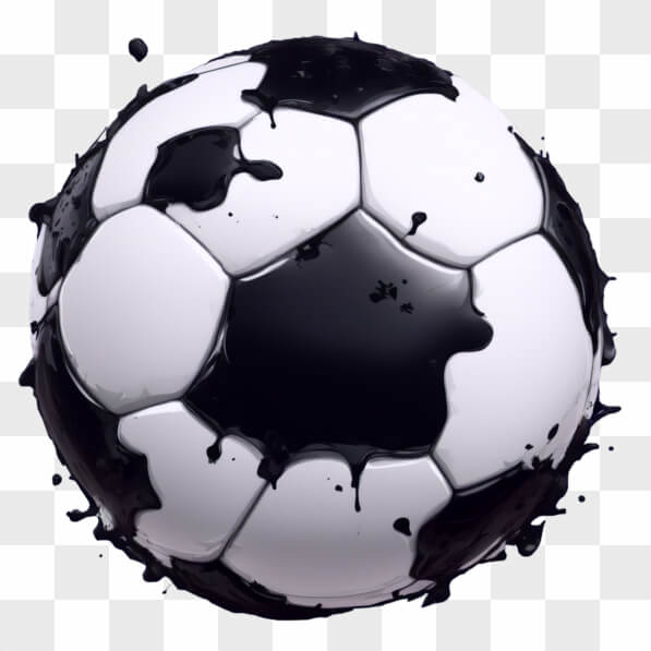 Download Artistic Soccer Ball with Paint Splatter Cartoons Online ...