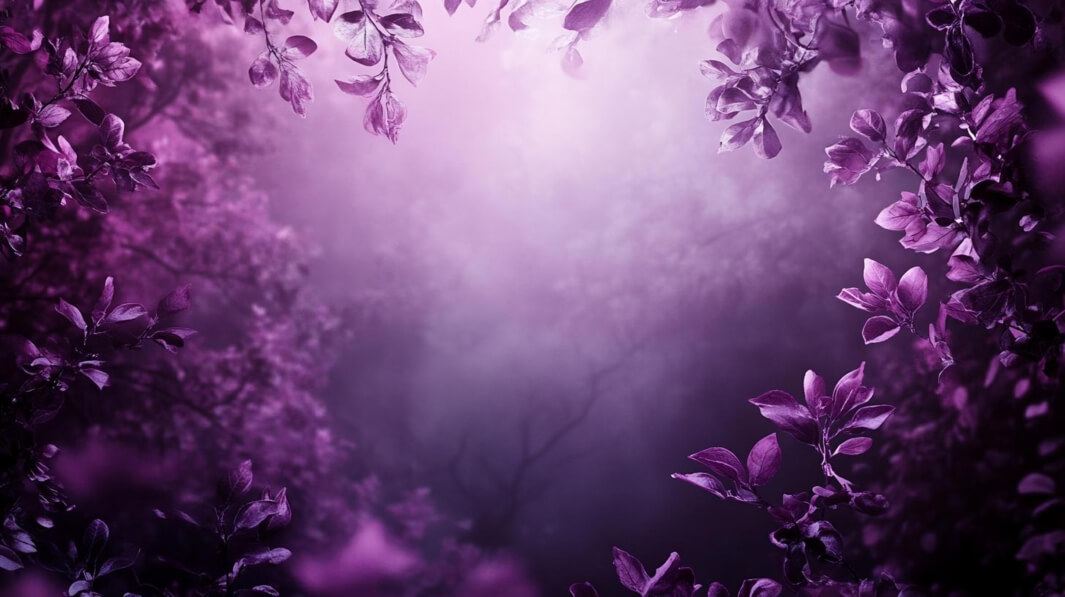 Download Ethereal Purple Leaves Framing a Dreamy Background Backgrounds ...