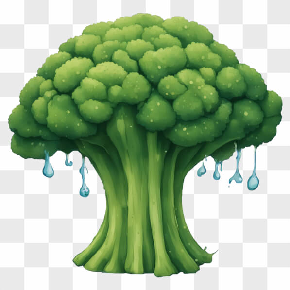 Download Whimsical Broccoli Tree Cartoons Online - Creative Fabrica