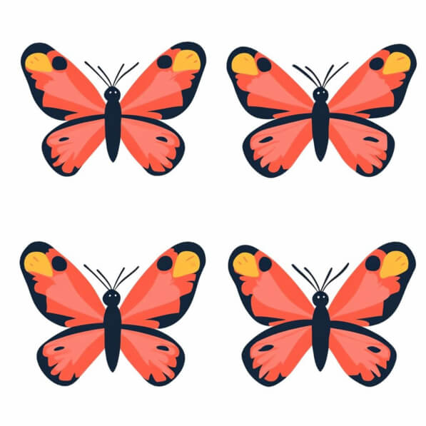 Download Colorful Butterflies in Grid Pattern Patterns Online ...