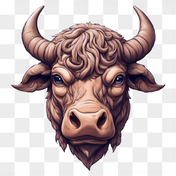 Descarga Ilustración de la cabeza de un toro Cartoons En Línea ...