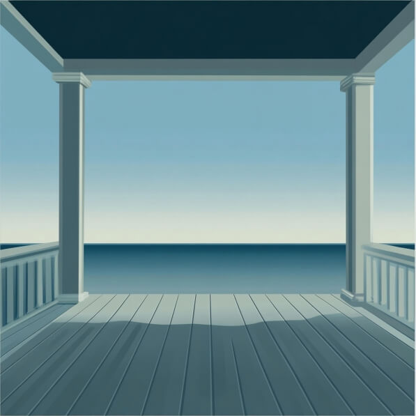 Download Serene Porch View Overlooking the Ocean Backgrounds Online ...