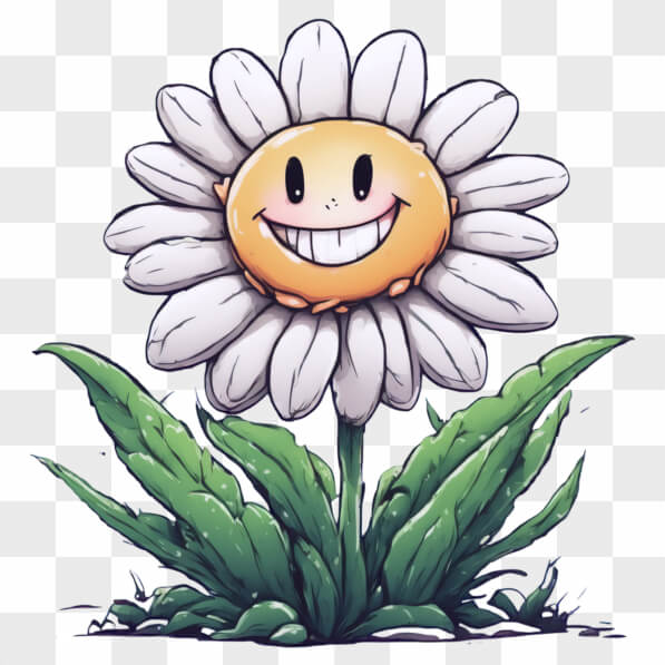 Download Smiling Cartoon Flower Cartoons Online - Creative Fabrica