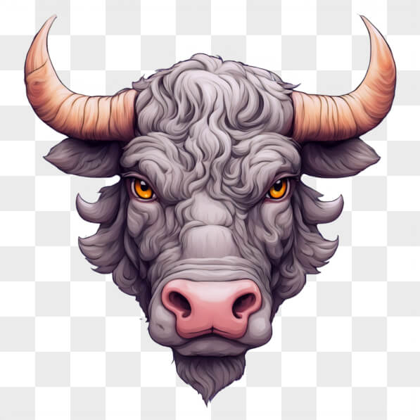 Descarga Ilustración de una cabeza de toro Cartoons En Línea - Creative ...