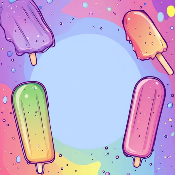 Download Colorful Popsicle Background Backgrounds Online - Creative Fabrica
