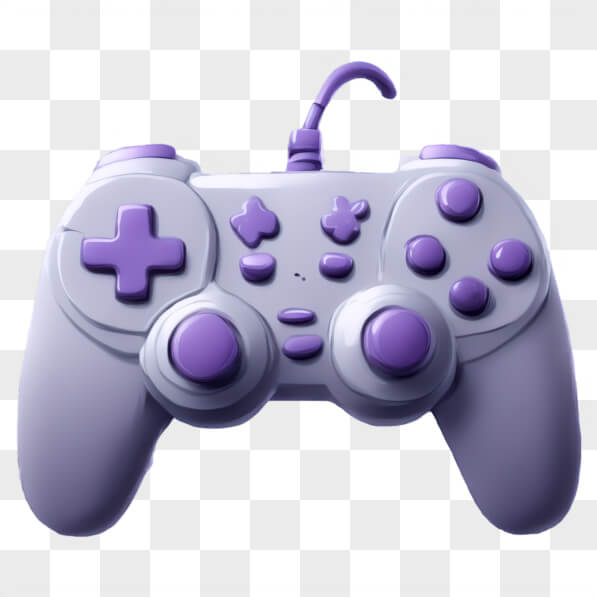 Download Stylized Purple Gaming Controller Cartoons Online - Creative ...