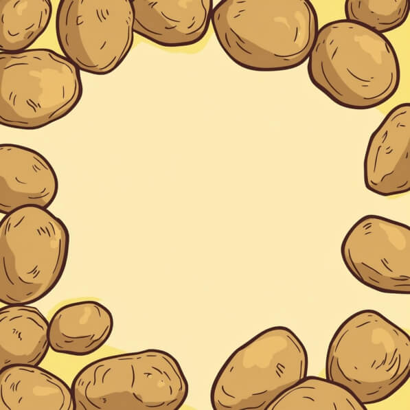 Download Potatoes Border Design Backgrounds Online - Creative Fabrica
