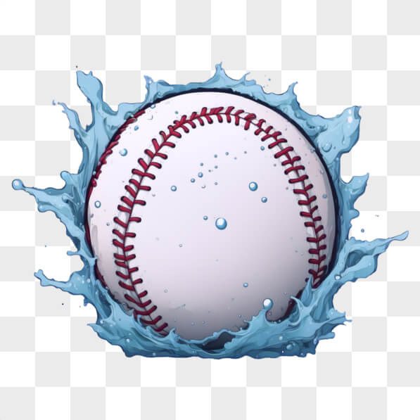 Download Baseball Splashing Through Water Cartoons Online - Creative ...
