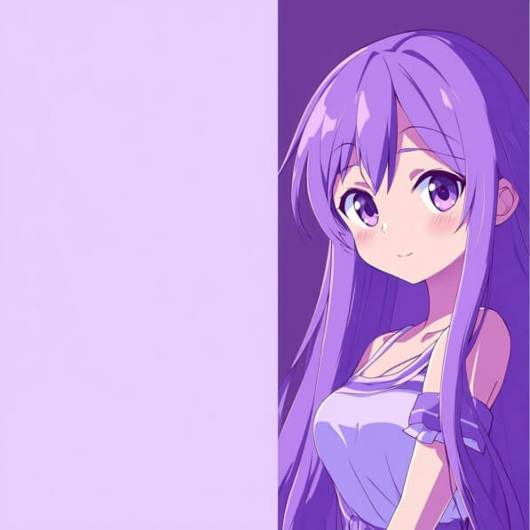 Descarga Personaje animado con cabello morado Fondos En Línea ...