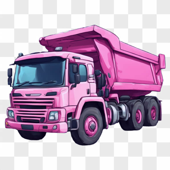 Download Pink Dump Truck Cartoons Online - Creative Fabrica