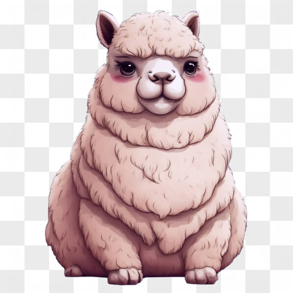 Download Adorable Cartoon Alpaca Cartoons Online - Creative Fabrica