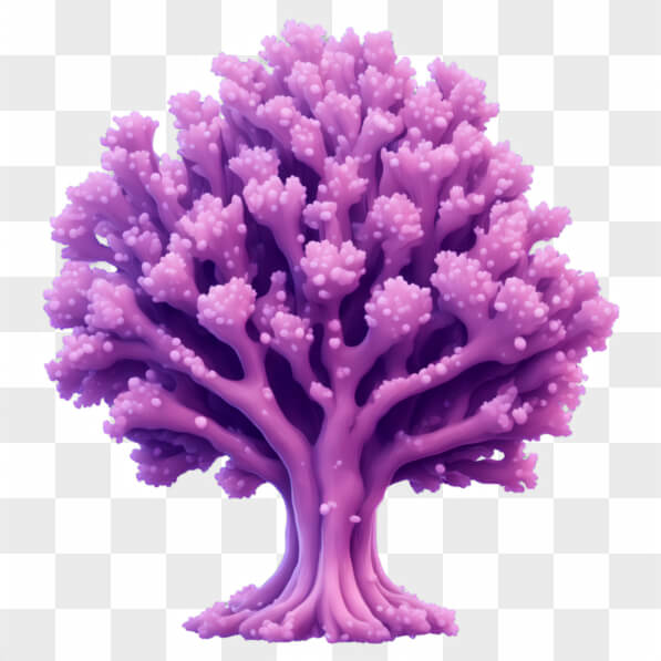 Download Stylized Purple Coral Tree Cartoons Online - Creative Fabrica