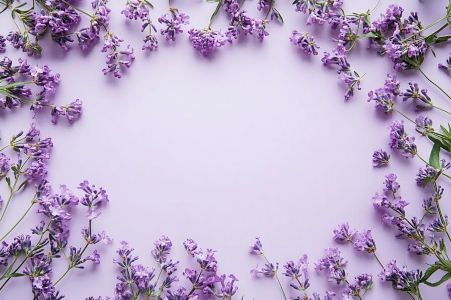 Download Purple Flower Arrangement on Light Purple Background ...