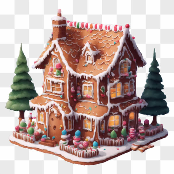 Download Gingerbread House in a Winter Wonderland Cartoons Online ...