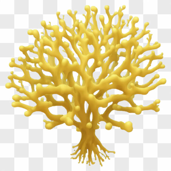 Download Abstract Yellow Coral Structure Cartoons Online - Creative Fabrica