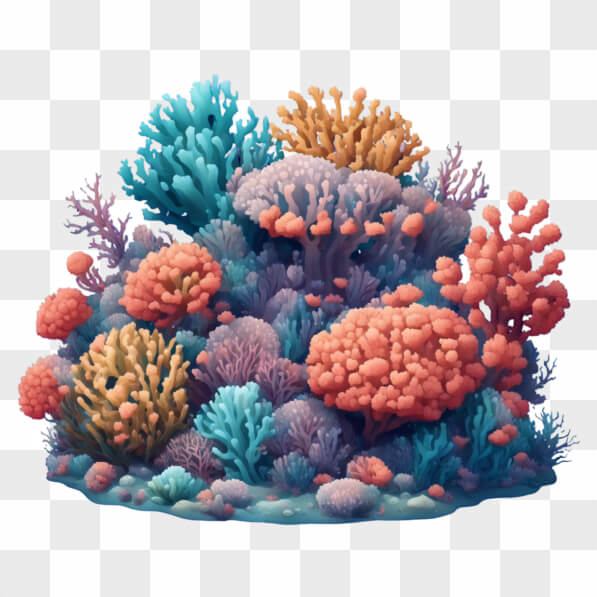 Download Vibrant Coral Reef Cartoons Online - Creative Fabrica