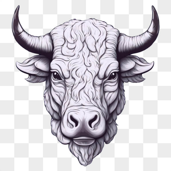 Download Stylized Bull Head Illustration Cartoons Online - Creative Fabrica