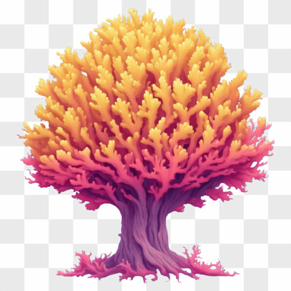 Download Colorful Coral Tree Cartoons Online - Creative Fabrica