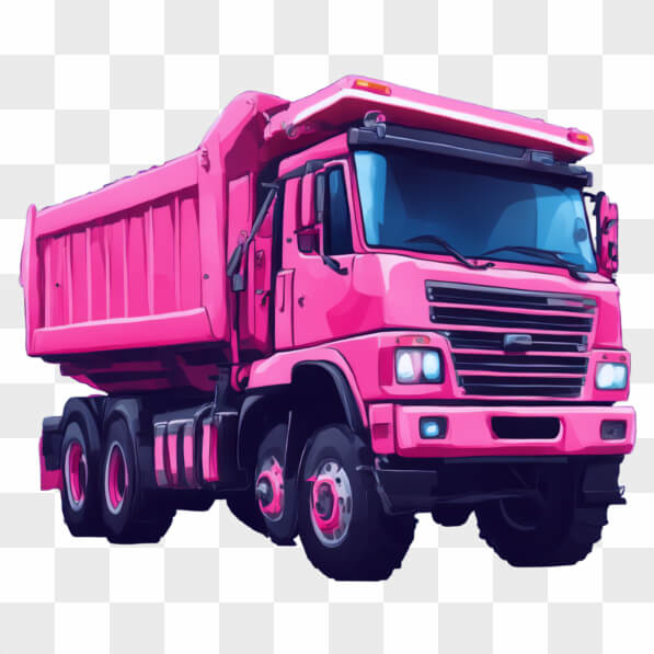 Download Pink Dump Truck Cartoons Online - Creative Fabrica