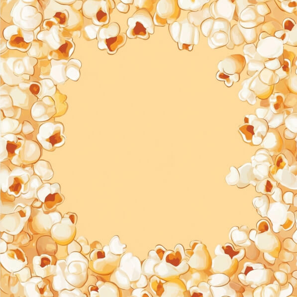 Download Popcorn Frame on Orange Background Backgrounds Online ...