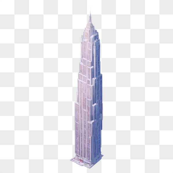 Download Art Deco Skyscraper with Pointed Spire Cartoons Online ...