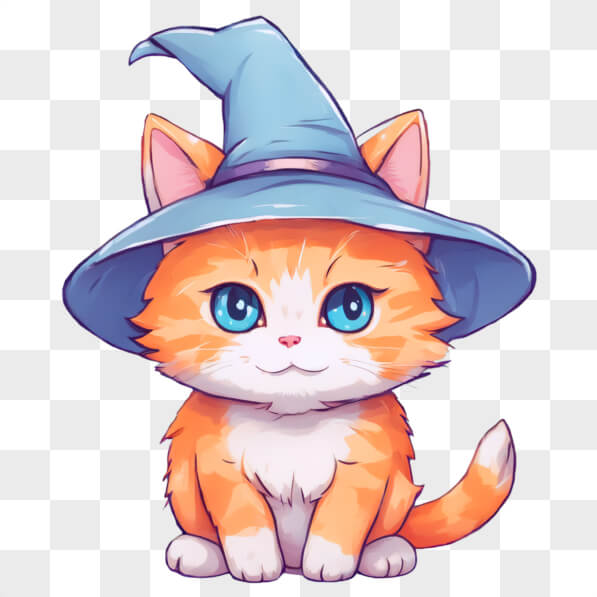 Download Kawaii Cat in Wizard Hat Kawaii Online - Creative Fabrica