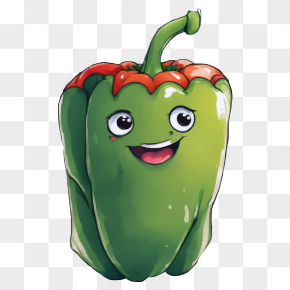 Descarga Pimiento verde de dibujos animados con una sonrisa Cartoons En ...