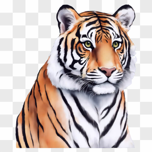 Download Realistic Illustration of a Tiger Cartoons Online - Creative ...