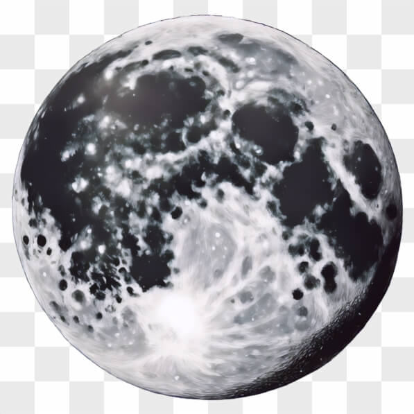 Download Realistic Illustration of the Moon Cartoons Online - Creative ...