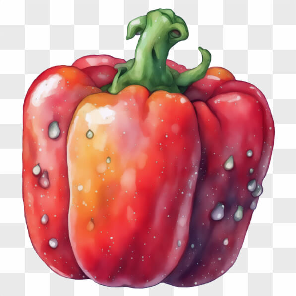 Descarga Pimiento Rojo Vibrante con Gotas de Agua Cartoons En Línea ...