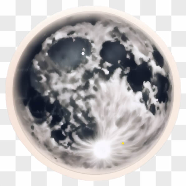 Download Stylized Moon with Celestial Elements Cartoons Online ...