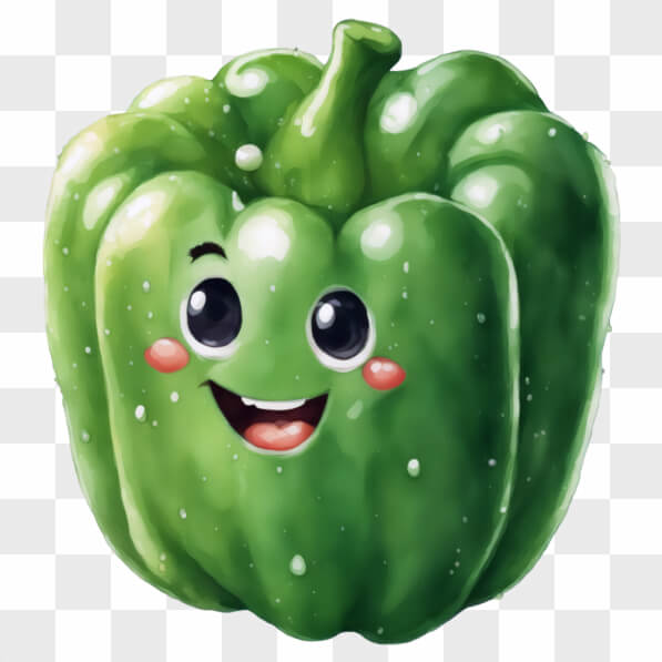 Descarga Personaje Alegre de Pimiento Verde Cartoons En Línea ...