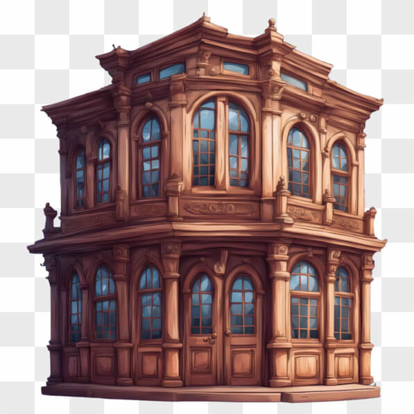 Download Intricate Wooden Building Cartoons Online - Creative Fabrica