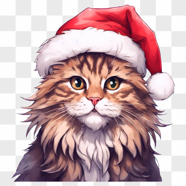 Descarga Gato Kawaii con Sombrero de Santa Kawaii En Línea - Creative ...