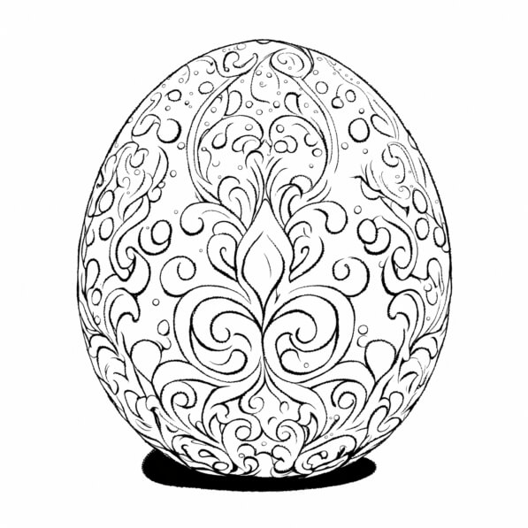 Download Decorative Egg with Intricate Designs Coloring pages Online ...