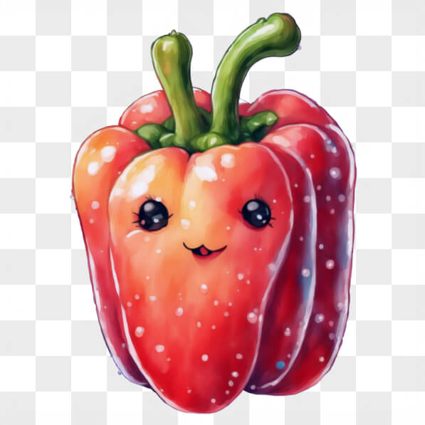 Download Cute Smiling Red Bell Pepper Cartoons Online - Creative Fabrica