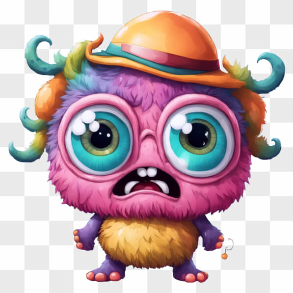 Download Colorful Cartoon Monster with Large Eyes Cartoons Online ...