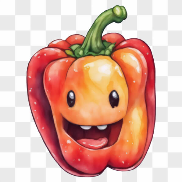 Descarga Pimiento Rojo Feliz de Caricatura Cartoons En Línea - Creative ...