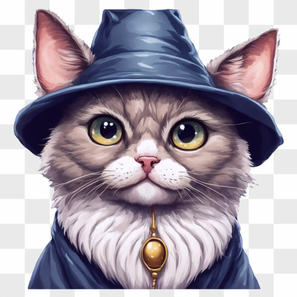 Download Whimsical Wizard Cat Cartoons Online - Creative Fabrica