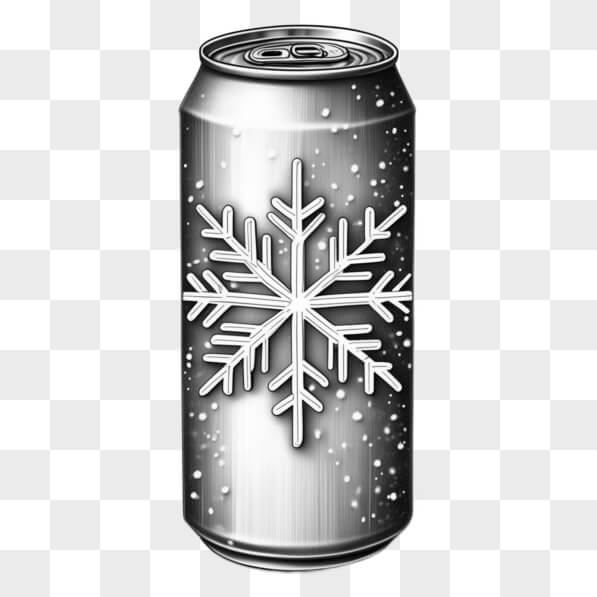 Download Winter-themed Soda Can with Snowflake Design Sketches Online ...