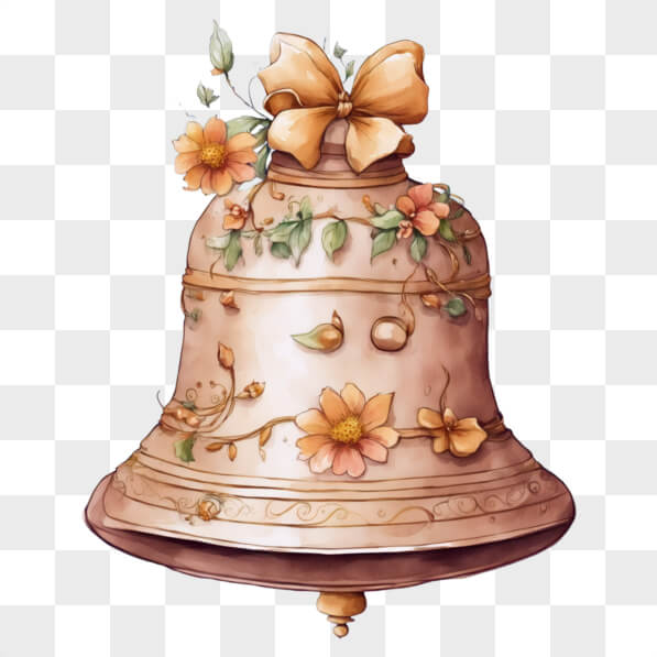 Download Decorative Floral Bell Cartoons Online - Creative Fabrica