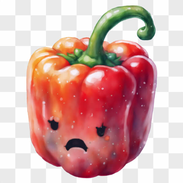 Download Sad Red Bell Pepper Illustration Cartoons Online - Creative ...
