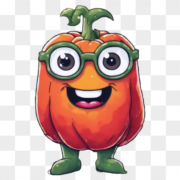 Download Cheerful Animated Bell Pepper Character Cartoons Online ...