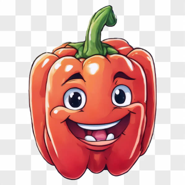 Descarga Pimiento Naranja Cartoon Alegre Cartoons En Línea - Creative ...