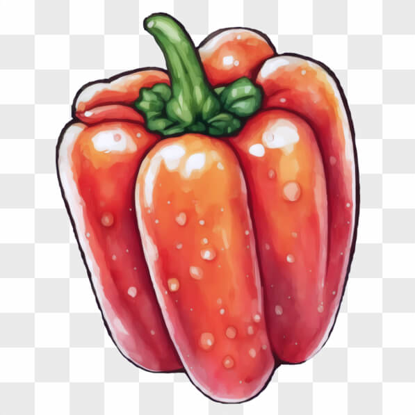Descarga Pimiento Rojo Fresco Cartoons En Línea - Creative Fabrica