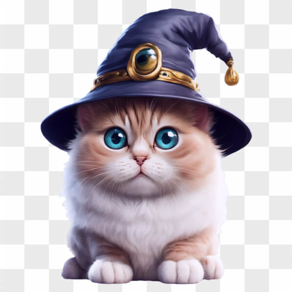 Descarga Gato adorable con sombrero de mago Cartoons En Línea ...