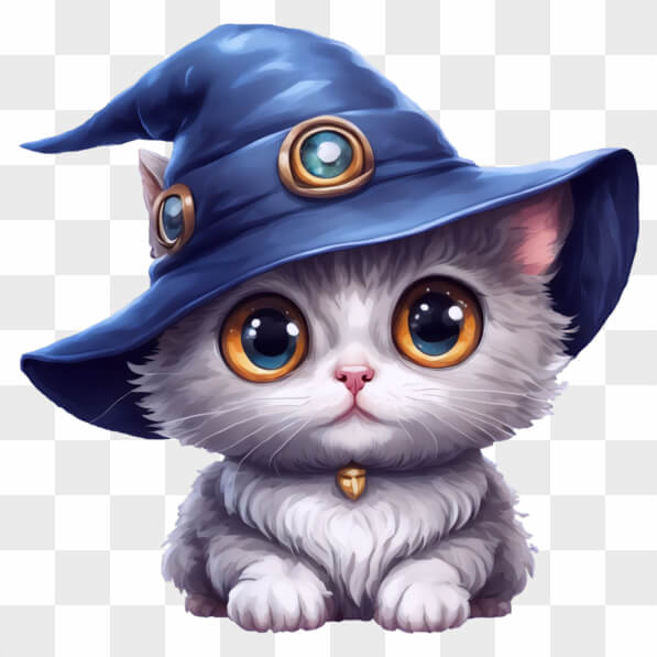 Descarga Gato de caricatura lindo con un sombrero de mago Cartoons En ...